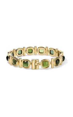 JADE RUZZO Gilda 18k Yellow Gold Tourmaline And Diamond Bracelet