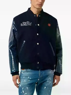 Philipp Plein Logo-detail Bomber Jacket