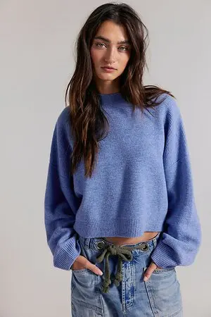 Free People Collette Cashmere Pullover Sweater - Hortensia
