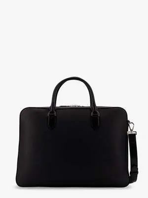 TOM FORD Hammered Leather Working Bag With Logo