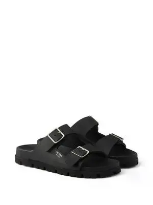 Prada Buckle-strap Sandals - Black