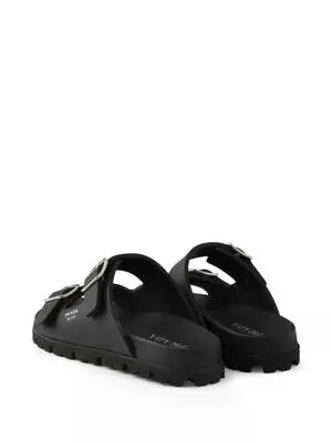 Prada Buckle-strap Sandals - Black