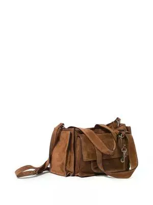Miu Miu Suede Shopper Bag - Brown