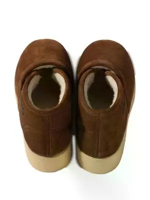Miu Miu Logo-lettering Suede Boots