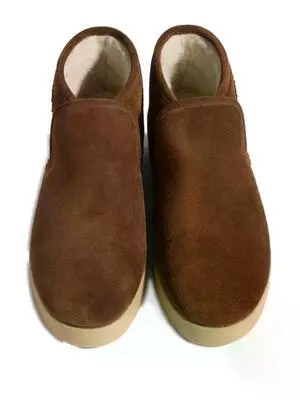 Miu Miu Logo-lettering Suede Boots