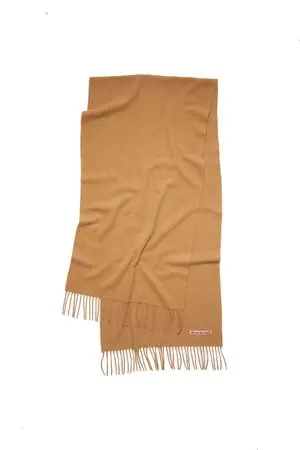 Acne Studios Cashmere Fringe Scarf - Light Brown
