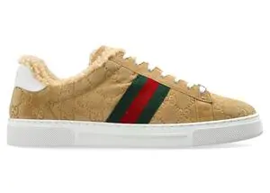Gucci Ace Fur Trim Sneakers