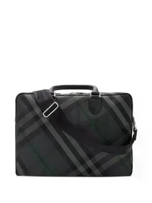 Burberry Check-pattern Briefcase