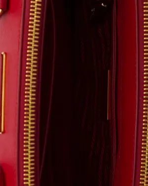 Prada Galleria Small Saffiano Leather Bag - Red