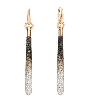 POMELLATO Rose Gold And Diamond Sabbia Earrings