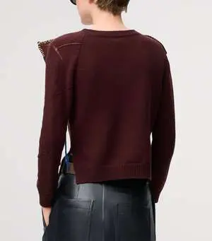 Loewe Wool-blend Contrast-stitch Sweater