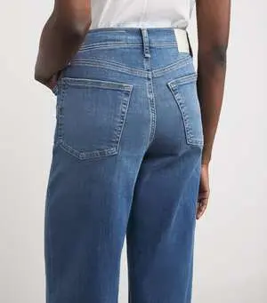 Rag & Bone Andi High-rise Wide-leg Jeans - Blue