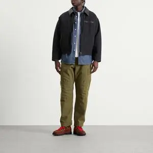 FRIZMWORKS Heavy Canvas Destroyed Work Jacket - Black
