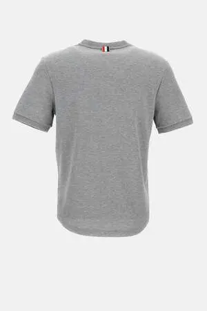 Thom Browne Cotton Milano T-shirt With Pocket - Grey