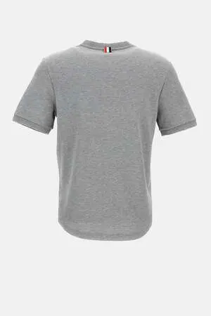 Thom Browne Cotton Milano T-shirt With Pocket - Grey