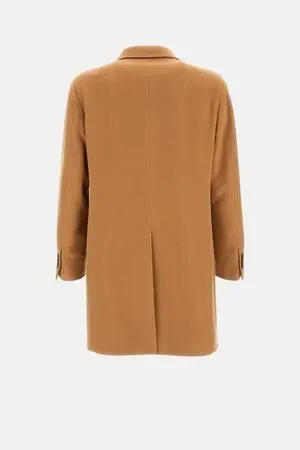 Tagliatore Single-breasted Cashmere Coat - Beige