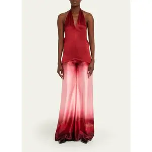 Silvia Tcherassi Andie Degrade Wide-leg Pants