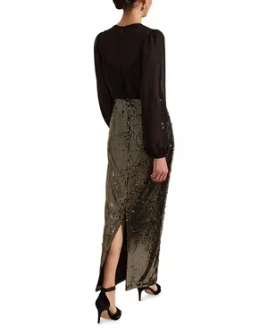 PHASE EIGHT Sequin Embellished Maxi Dress