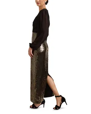 PHASE EIGHT Sequin Embellished Maxi Dress