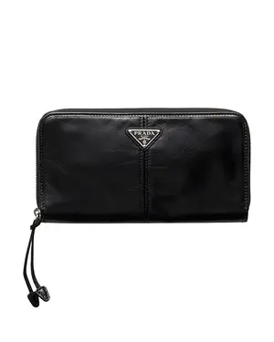 Prada Leather Wallet Black