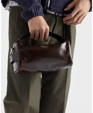 Prada Leather Shoulder Bag - Brown