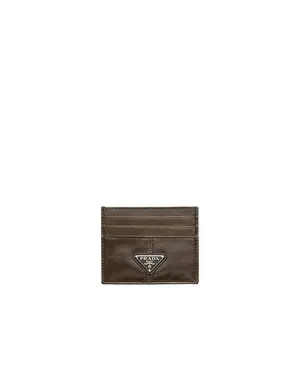 Prada Leather Card Holder - Green