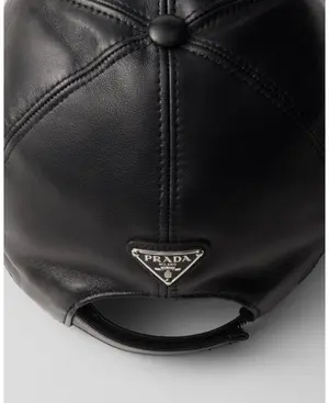 Prada Nappa Leather Baseball Cap
