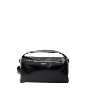Prada Leather Shoulder Bag - Black