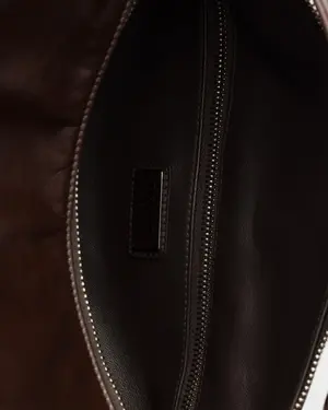 Prada Leather Shoulder Bag - Brown