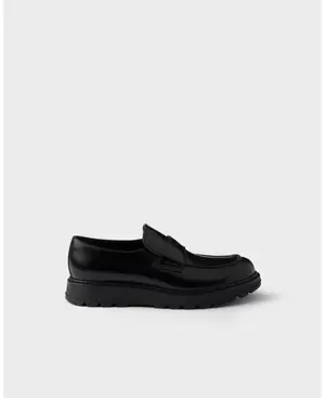 Prada Brushed Leather Loafers