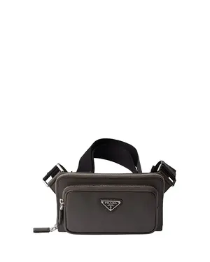 Prada Saffiano Leather Belt Bag - Grey