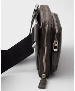 Prada Saffiano Leather Belt Bag - Grey