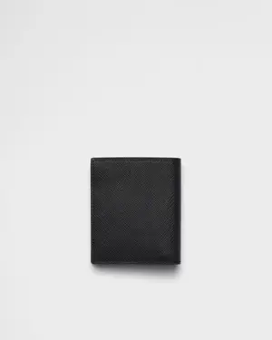 Prada Saffiano Leather Wallet - Black