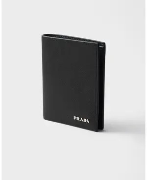 Prada Saffiano Leather Wallet - Black