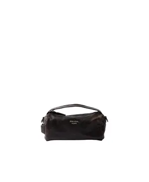 Prada Nappa Leather Shoulder Bag - Brown