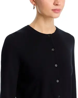 Carolina Herrera Cropped Cardigan Sweater - Black