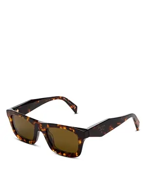 Prada Sunglasses 50mm Square Frame - Dark Brown