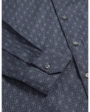 Ted Baker London Blockly Long Sleeve Mini Leaf Shirt
