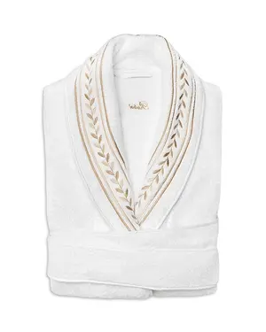 PRATESI Impero Cotton Terry Robe - White/beige
