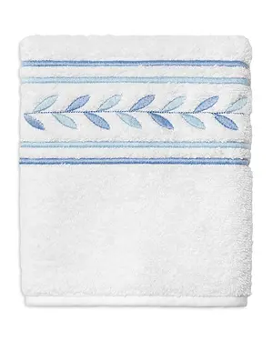 PRATESI Impero Washcloth - White/medium Blue