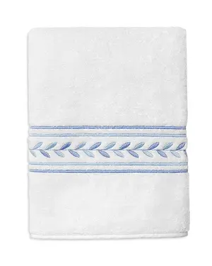 PRATESI Impero Hand Towel - White/medium Blue