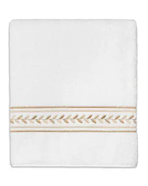 PRATESI Impero Bath Towel - White/beige