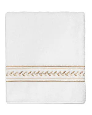 PRATESI Impero Bath Sheet - White/beige