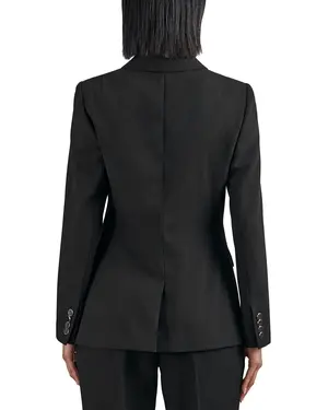 REISS Petites Lia Double Breasted Blazer - Black
