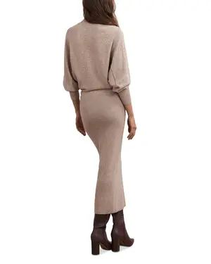 REISS The Suni High Neck Sweater Dress