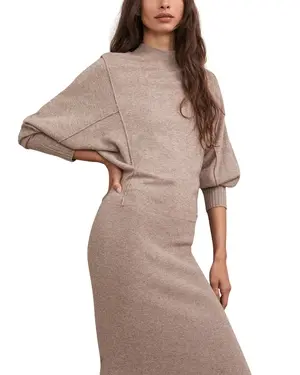 REISS The Suni High Neck Sweater Dress