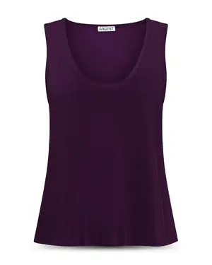 ARGENT Silk Tank Top - Grape