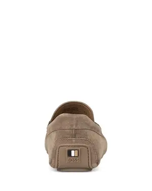 BOSS Suede Moccasins - Medium Beige