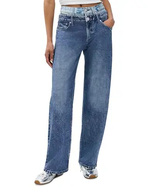 Rag & Bone Miramar Combo Terry Logan Jeans - Blue