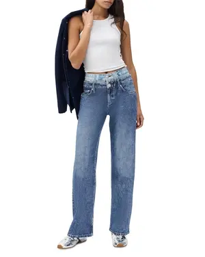 Rag & Bone Miramar Combo Terry Logan Jeans - Blue
